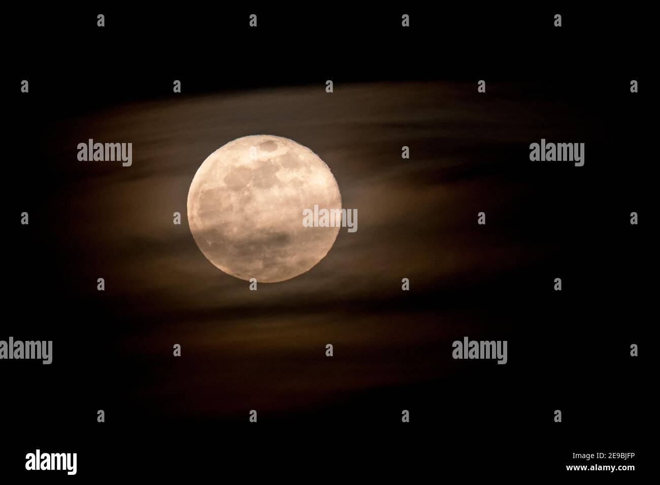 A beautiful glowing shot of a moon during the Month of May Super Moon ...