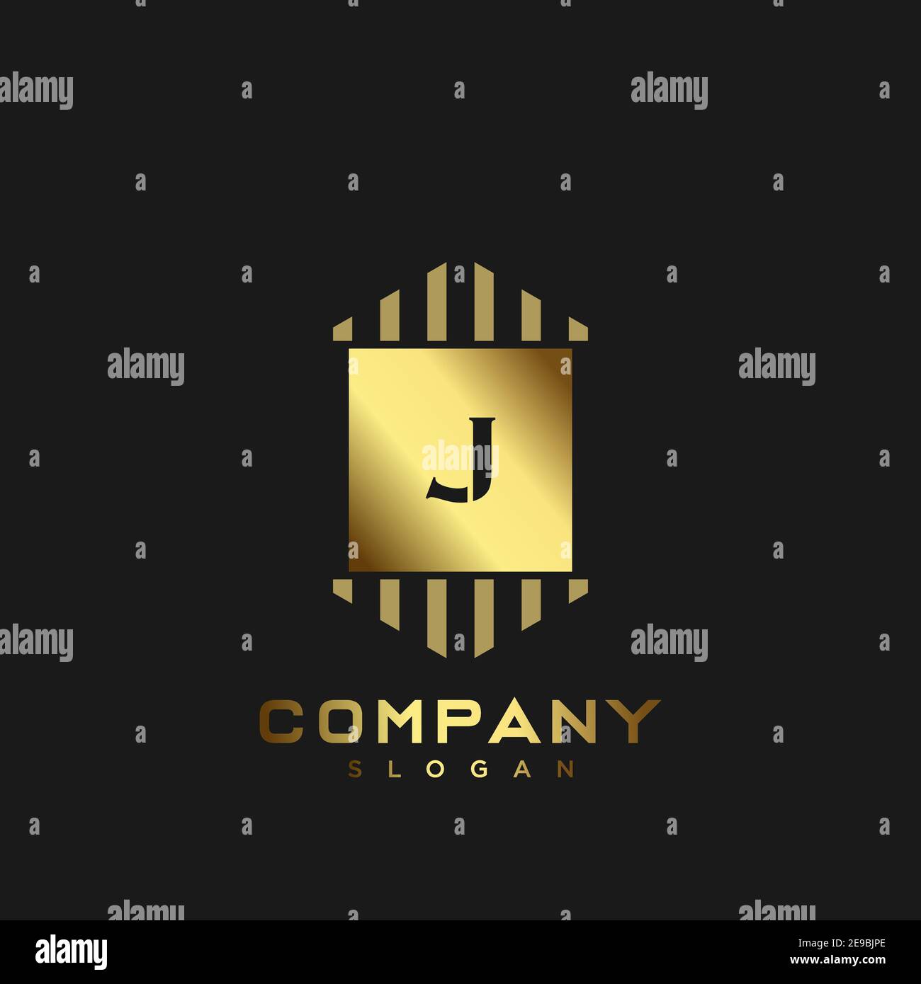Letter j monogram logo hi-res stock photography and images - Alamy