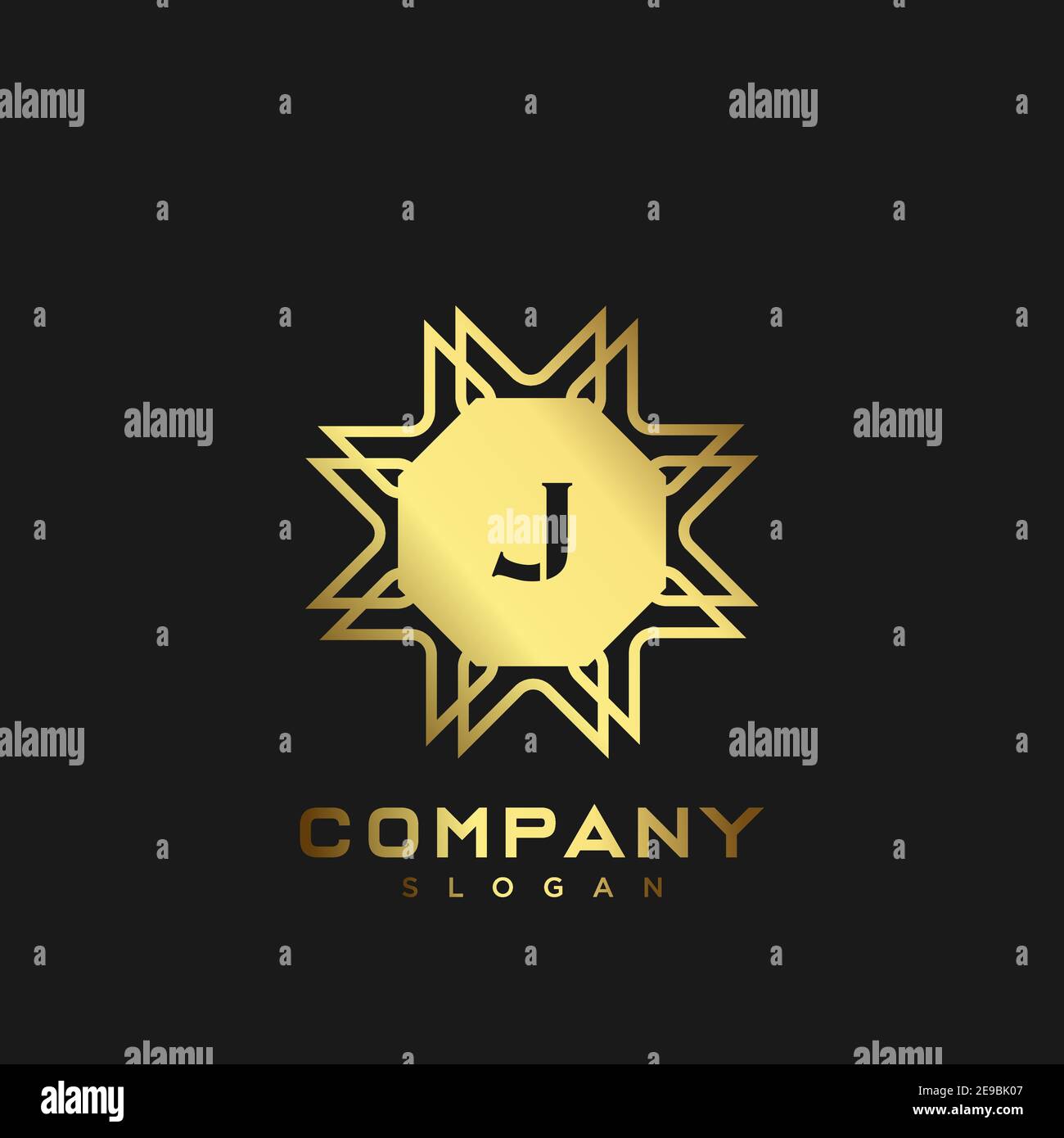 Letter j monogram logo hi-res stock photography and images - Alamy