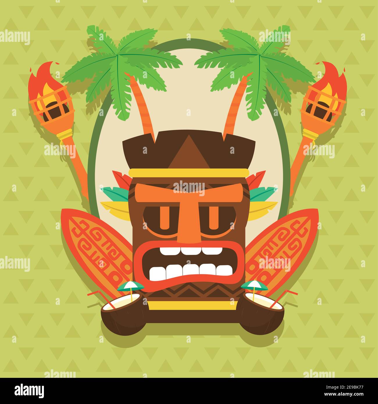 Tiki Cartoon Clip Art