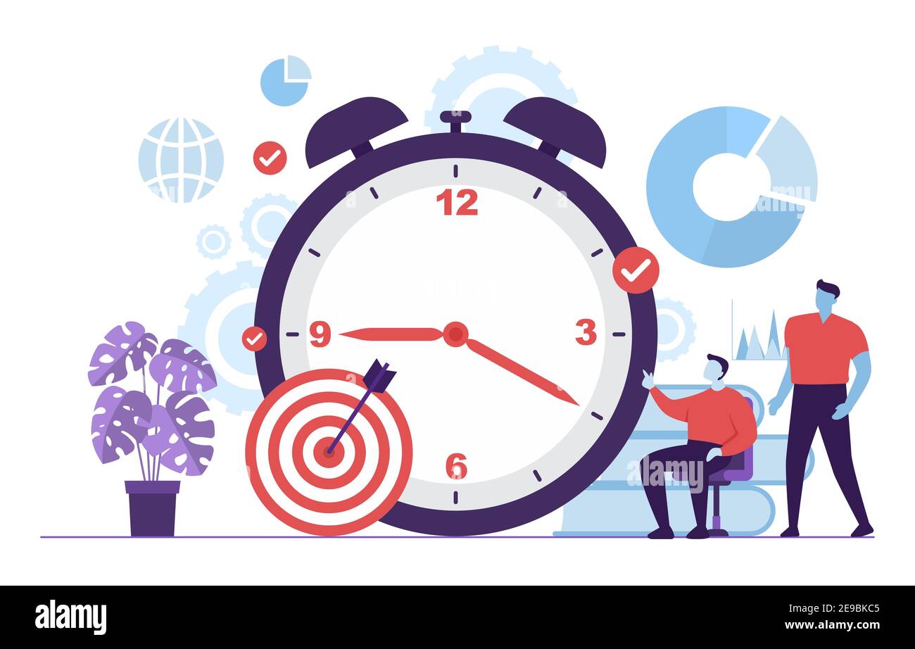 Time management cartoon hi-res stock photography and images - Alamy