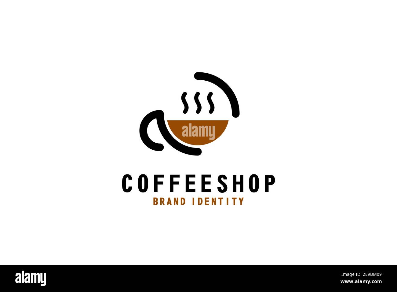 Coffee Shop Logo Line Art Design Concept Premium Brand Identity Stock coffee-shop-logo-line-art-design-concept-premium-brand-identity-stock