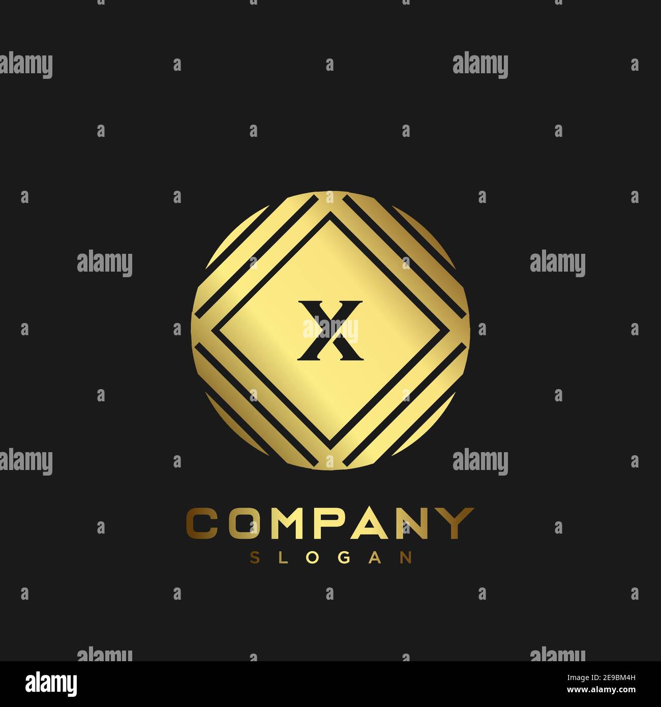 X Premium monogram letter initials logo. minimalist symbol icon vector ...