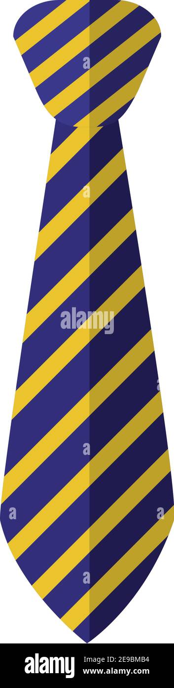 striped tie icon over white background, colorful design, vector ...