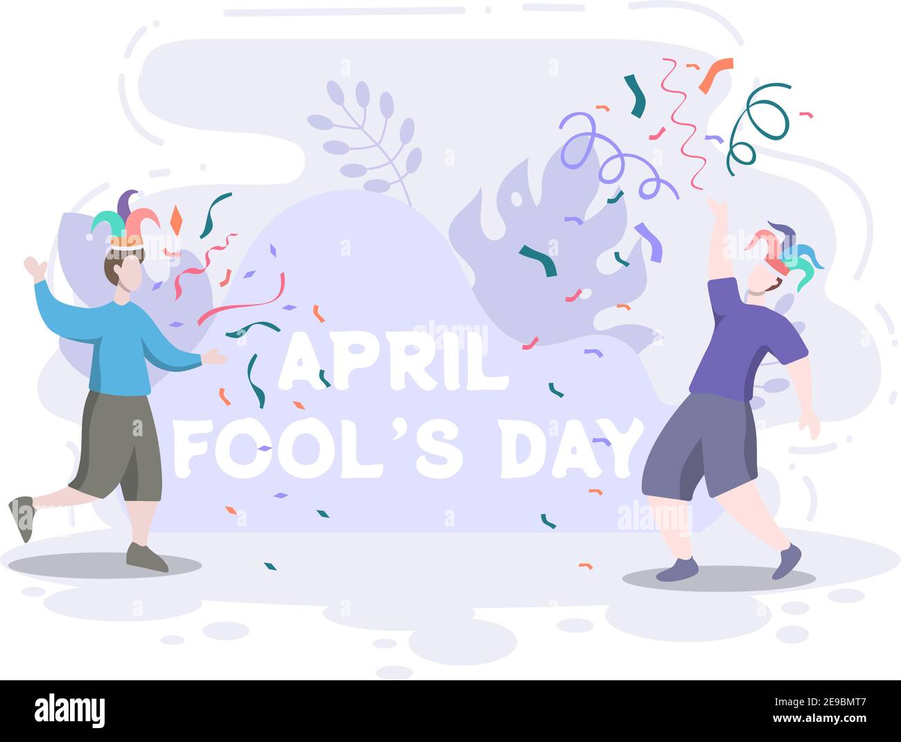 Celebration Happy April Fools' Day wearing a Jester Hat background ...