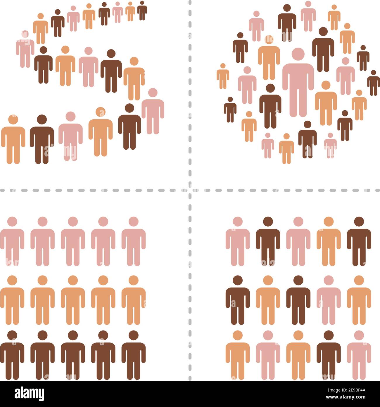 Concept equality people figure Stock Vector Images - Alamy