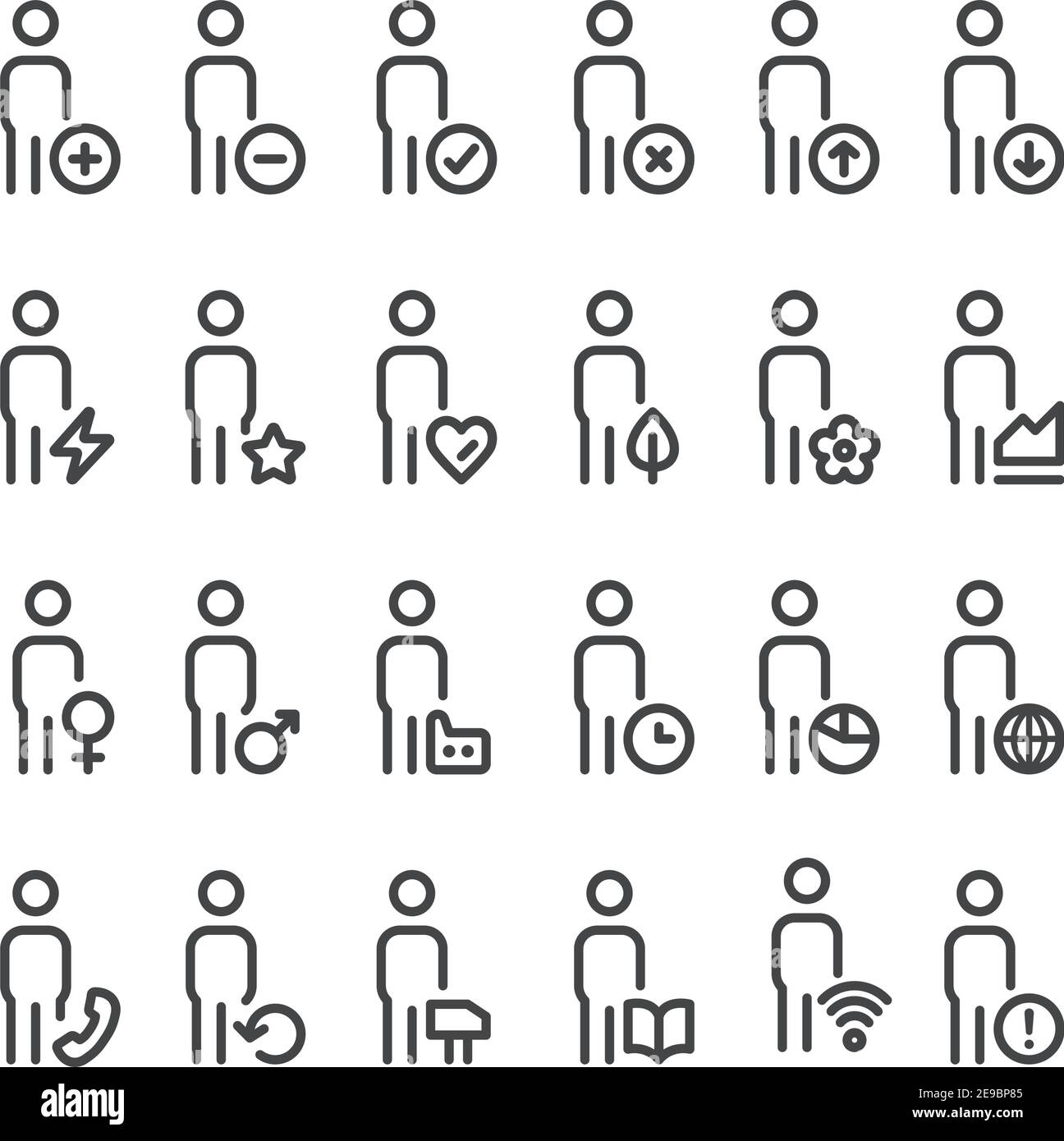 user and personal skill icon set,vector and illustration Stock Vector ...