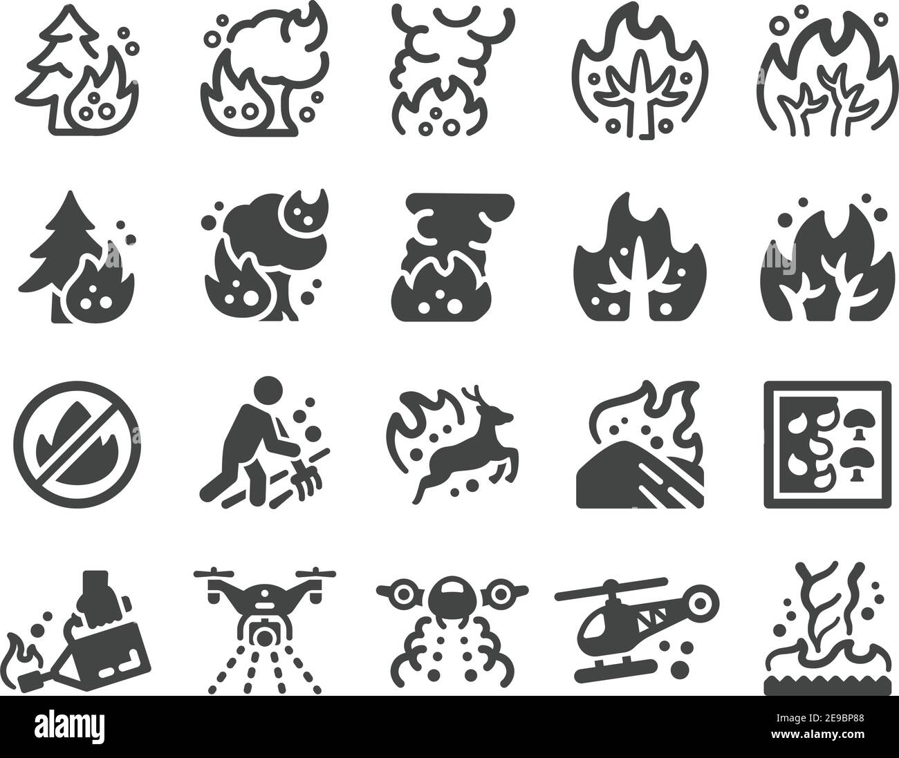 Rainforest destruction and animal Stock Vector Images - Alamy