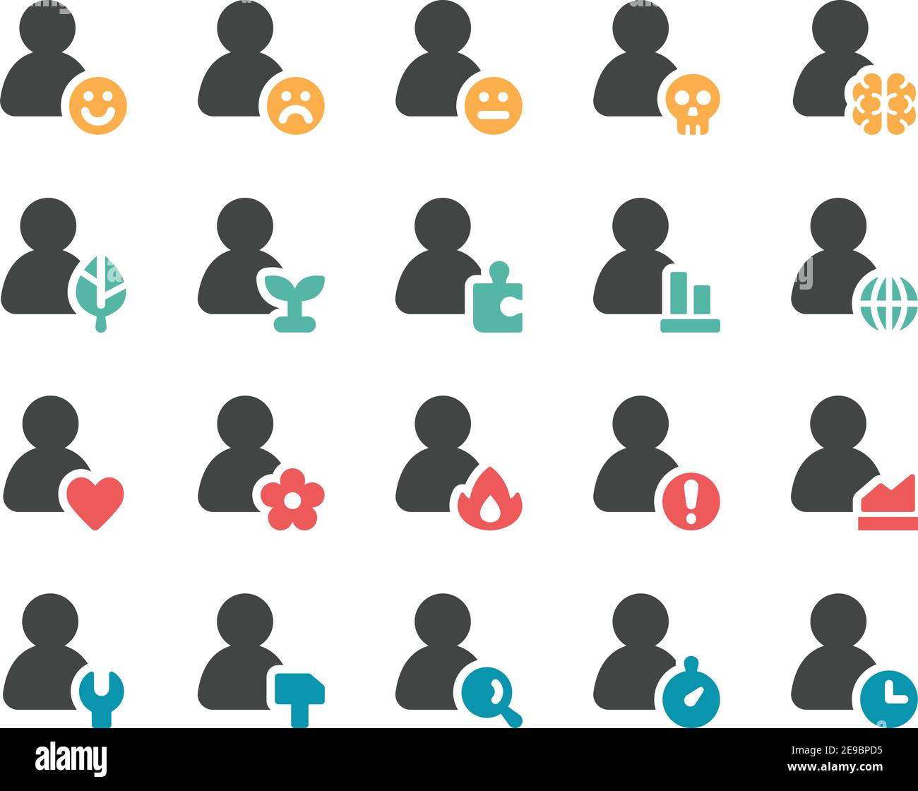 person and user icon set,vector and illustration Stock Vector Image ...