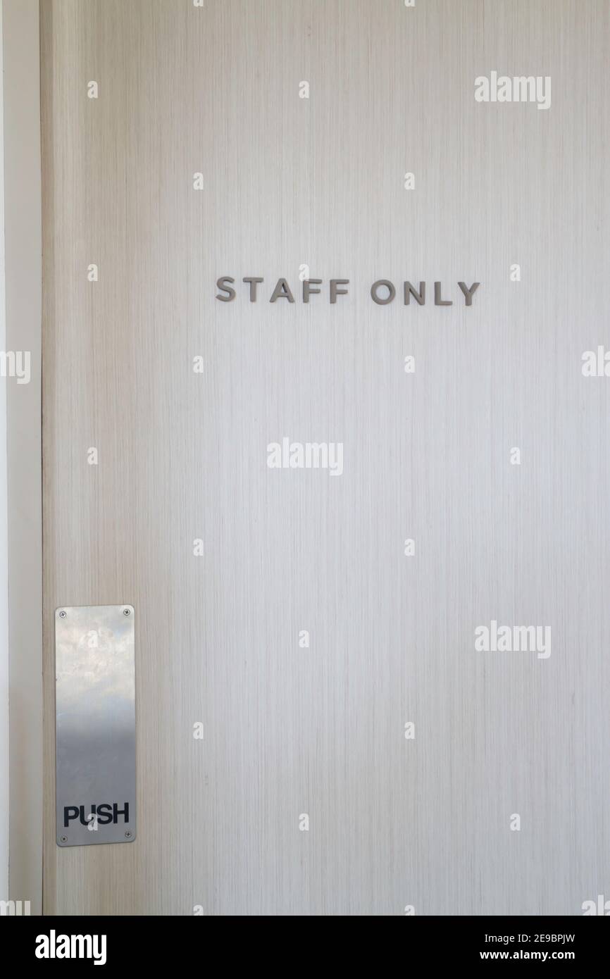 Staff room door sign hi-res stock photography and images - Alamy