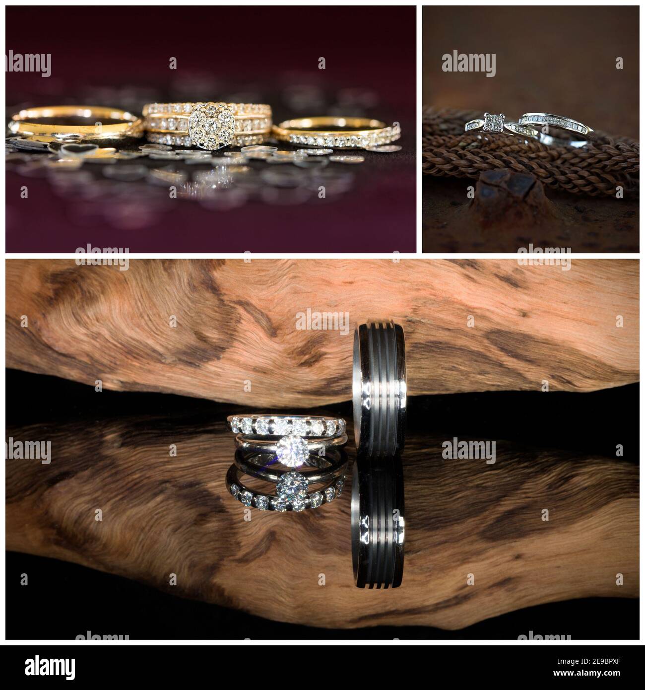 Entwined wedding rings hi-res stock photography and images - Alamy