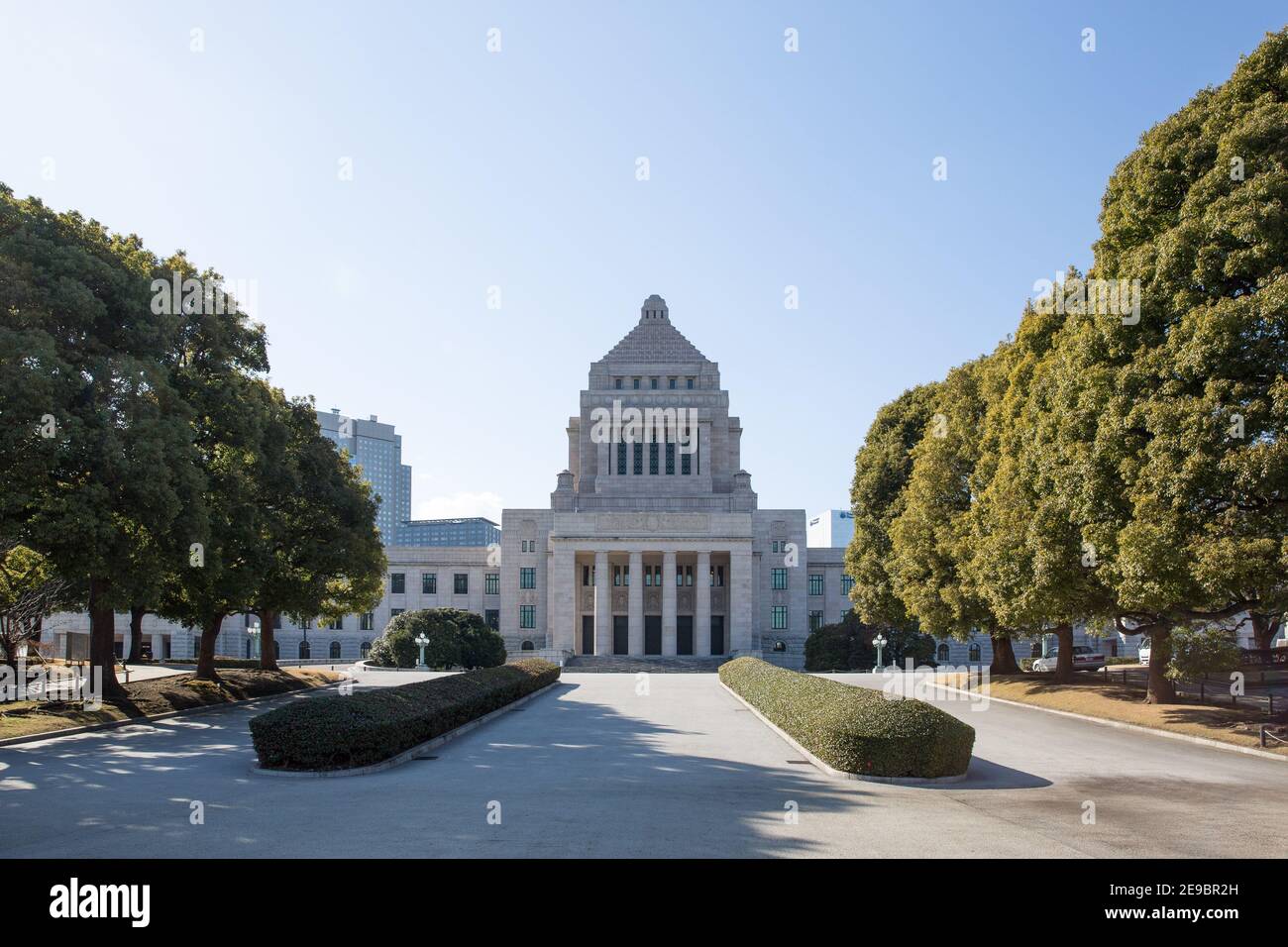 View of the National Diet building (Japanese Parliament) in Nagatacho ...
