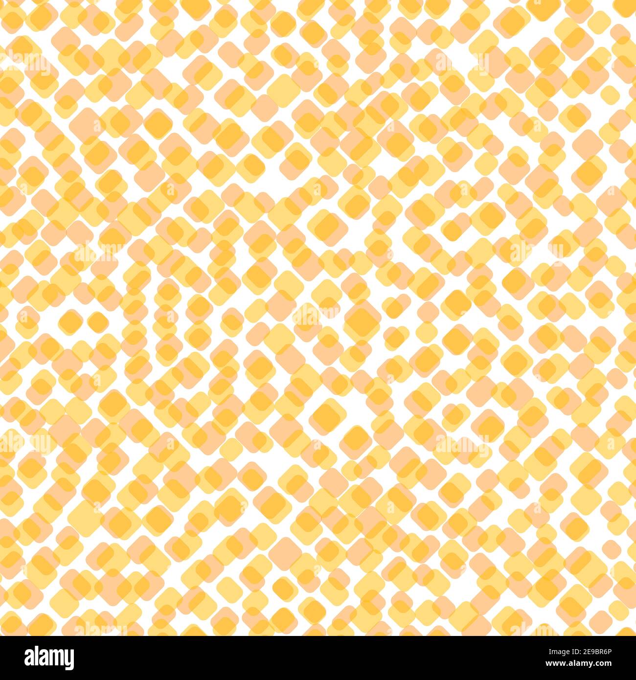 Abstract yellow squares on white background. Seamless pattern with ...