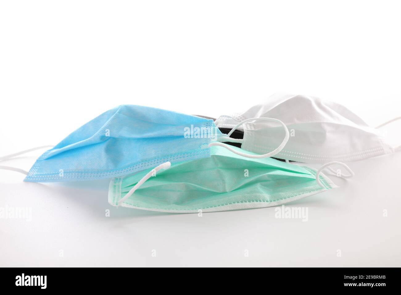 Used mask isolated in white background Stock Photo - Alamy