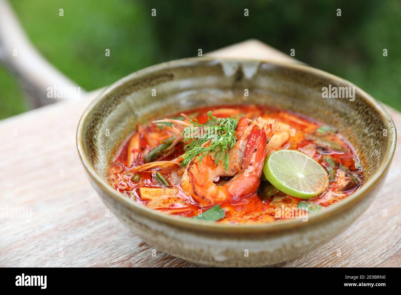 Tom Yum soup , Thai traditional food spicy prawn soup Stock Photo - Alamy