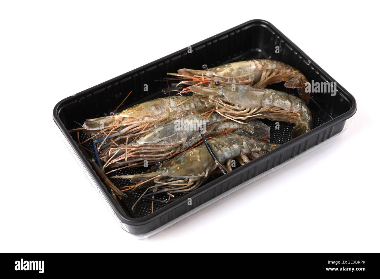 Raw prawn isolated in white baackground Stock Photo - Alamy