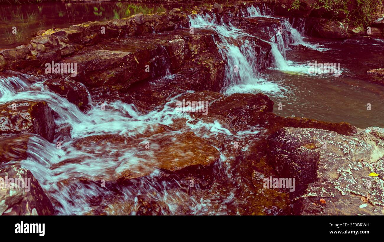 beautiful waterfall water moving Stock Photo - Alamy