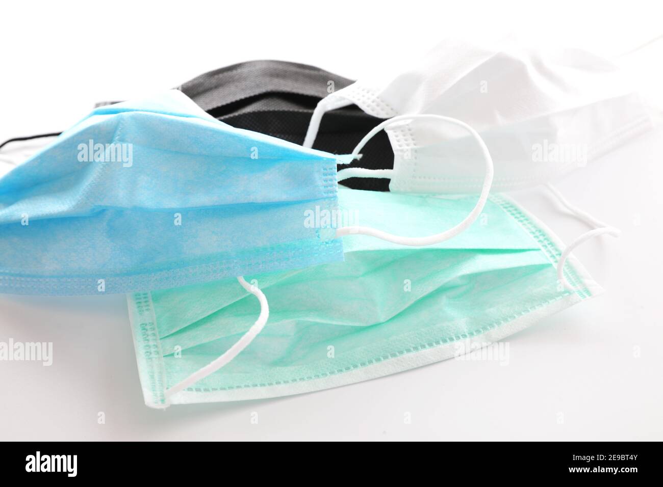 Used mask isolated in white background Stock Photo - Alamy