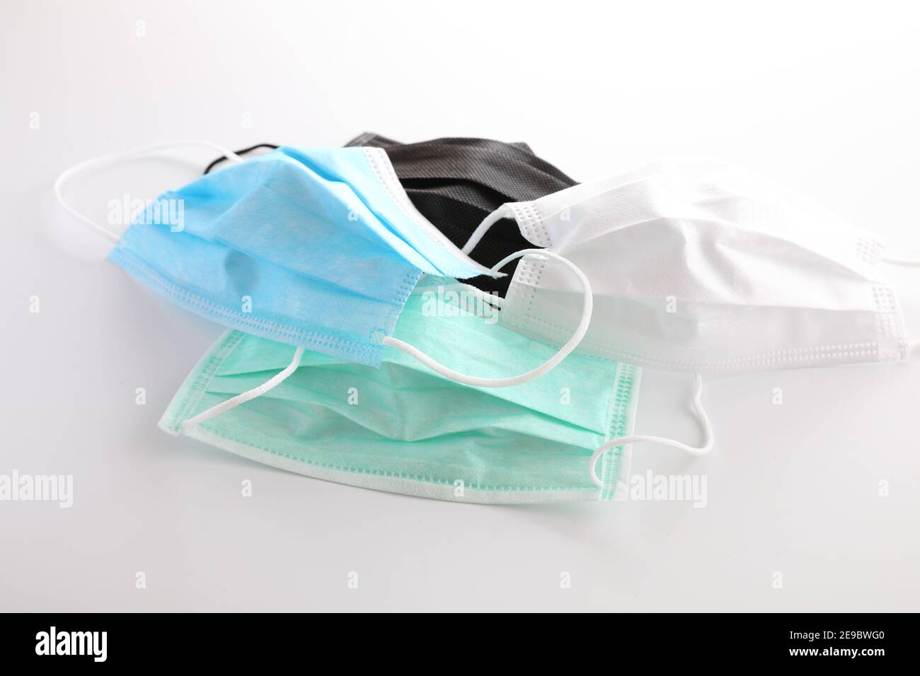 Used mask isolated in white background Stock Photo - Alamy