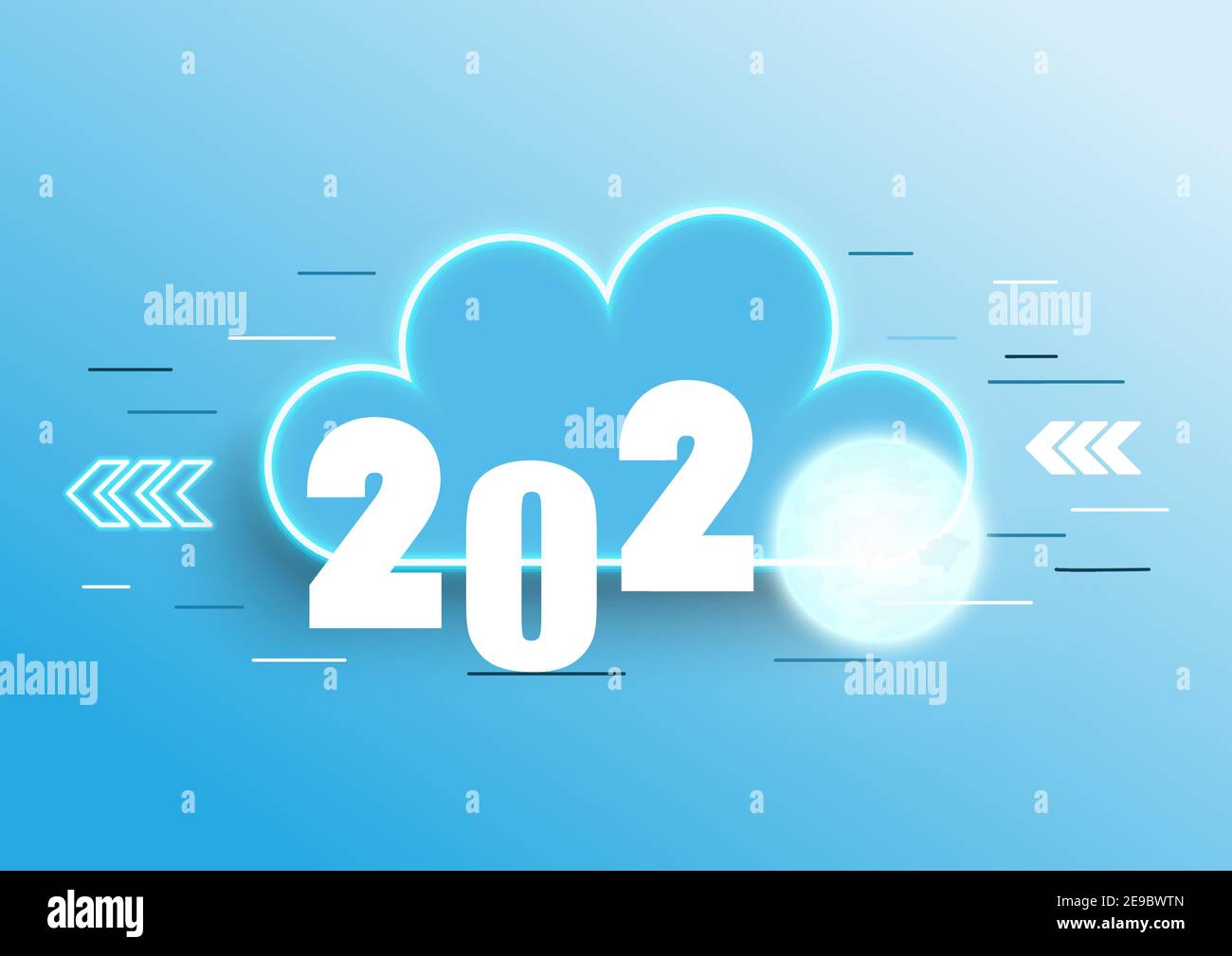 Infographic concept 2020 year. Hot trends, prospects in cloud computing ...