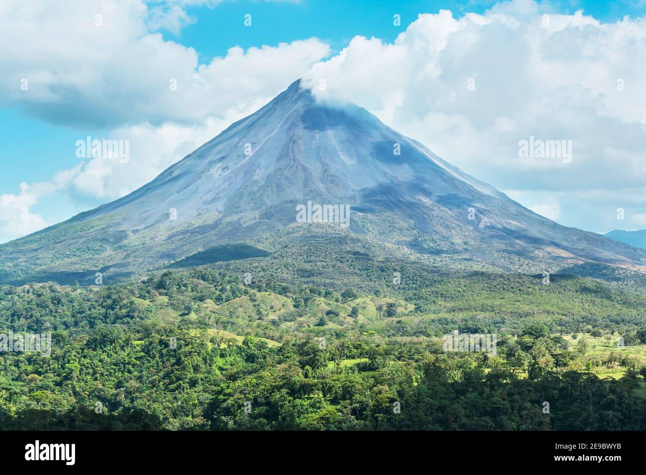 Arenal volcano, La Fortuna, Alajuela Province, Costa Rica Stock Photo ...