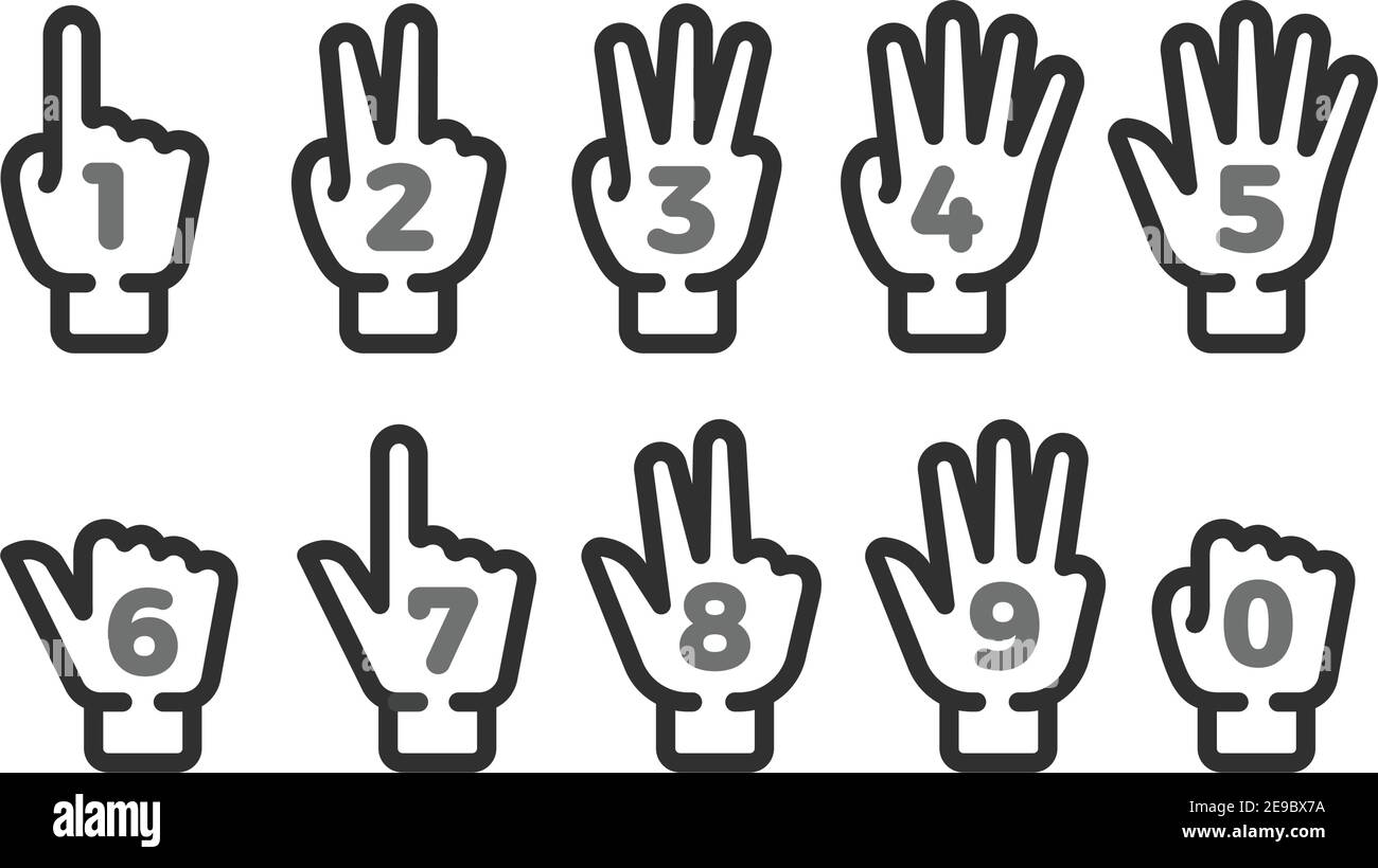 Counting Fingers Clipart