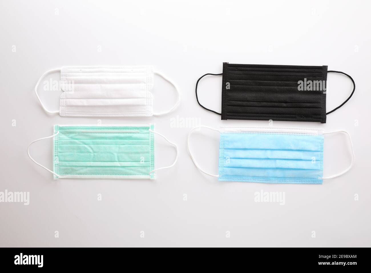 Used mask isolated in white background Stock Photo - Alamy