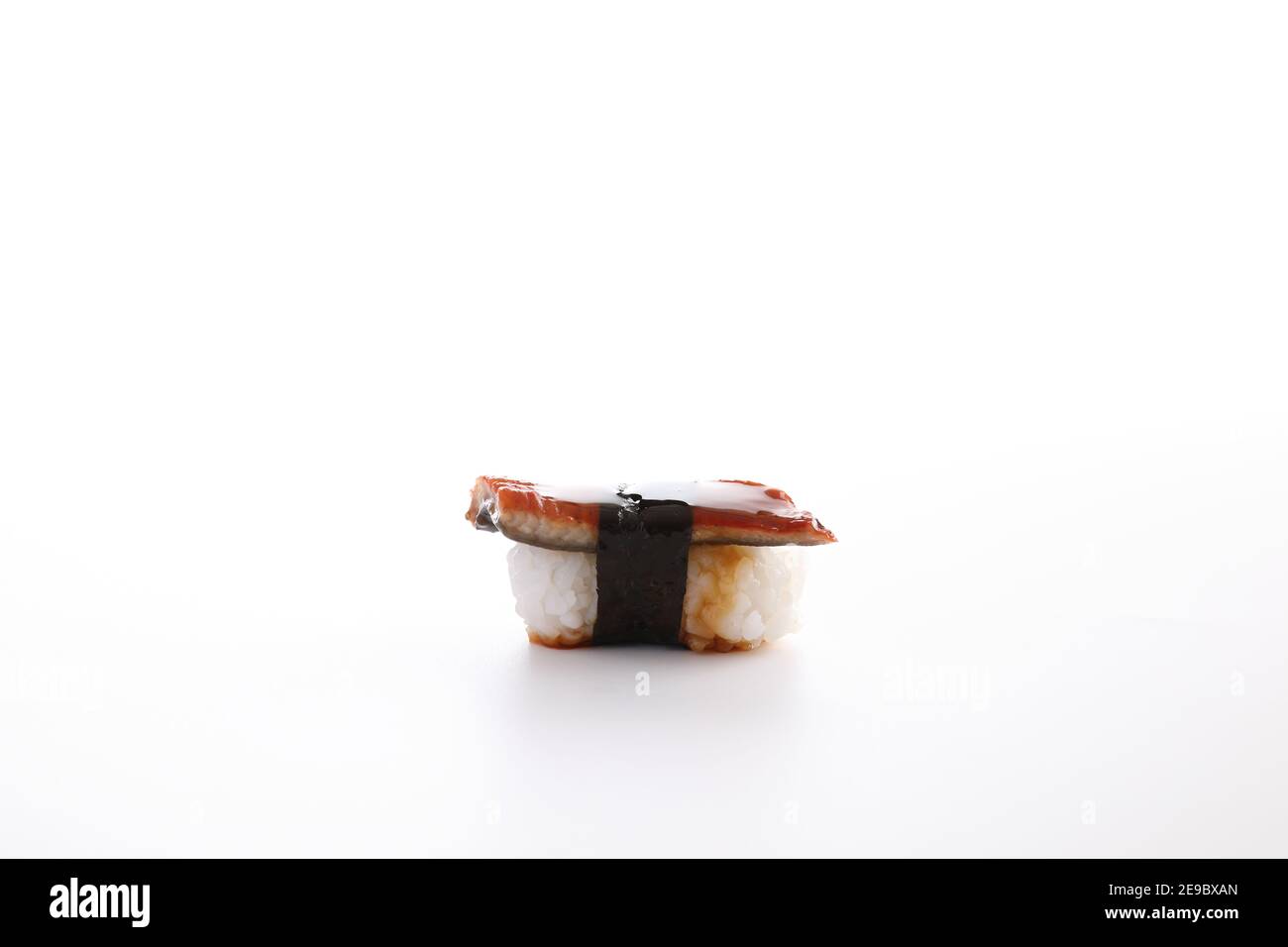 eel sushi eel nigiri sushi japanese food isolated in white background Stock Photo - Alamy