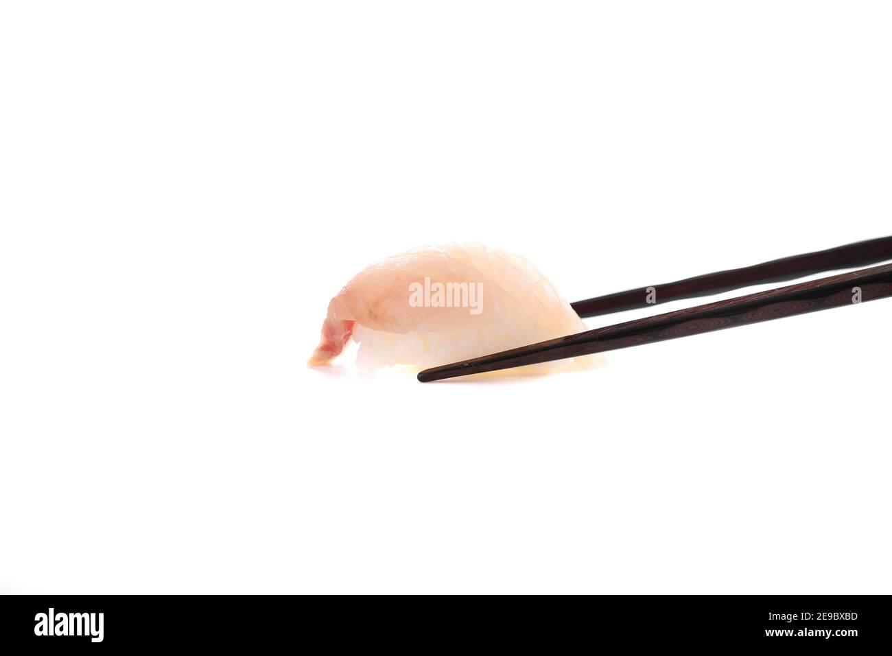 Hamachi sushi Yellow tail sushi japanese food isolated in white ...