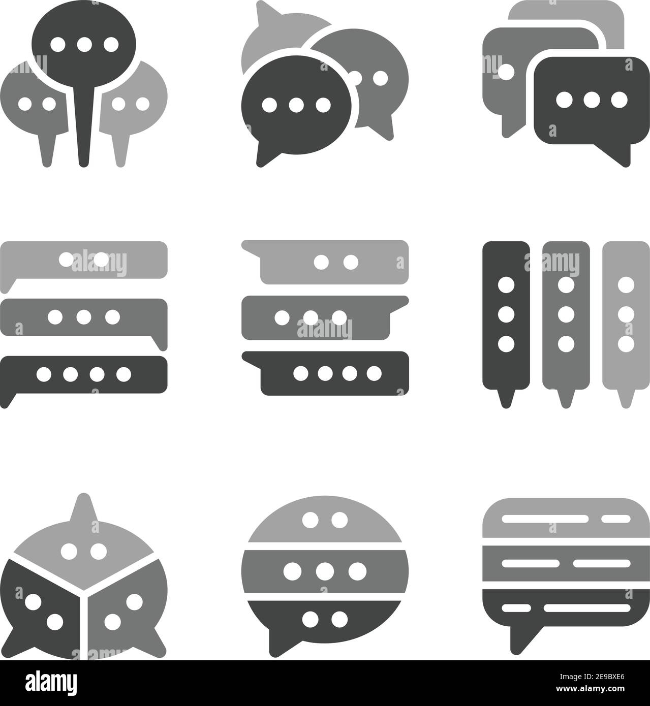 Speech balloon comment gossip Black and White Stock Photos & Images - Alamy