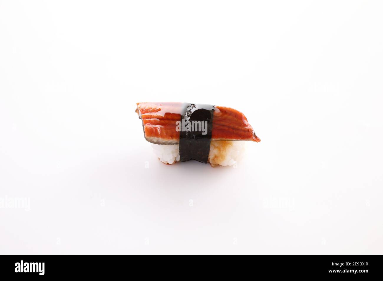 eel sushi eel nigiri sushi japanese food isolated in white background Stock Photo - Alamy