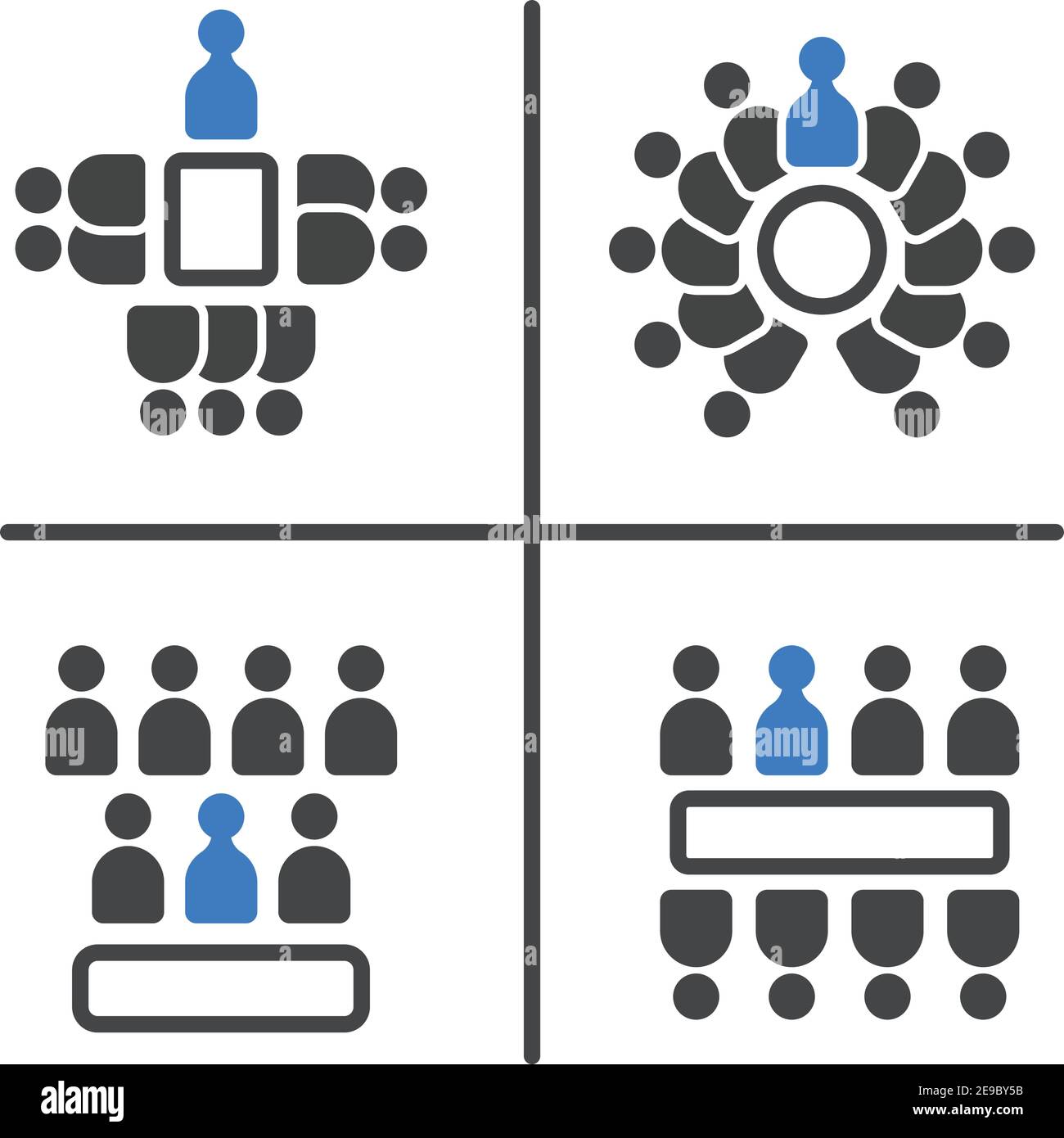 meeting and conference icon set,vector and illustration Stock Vector ...