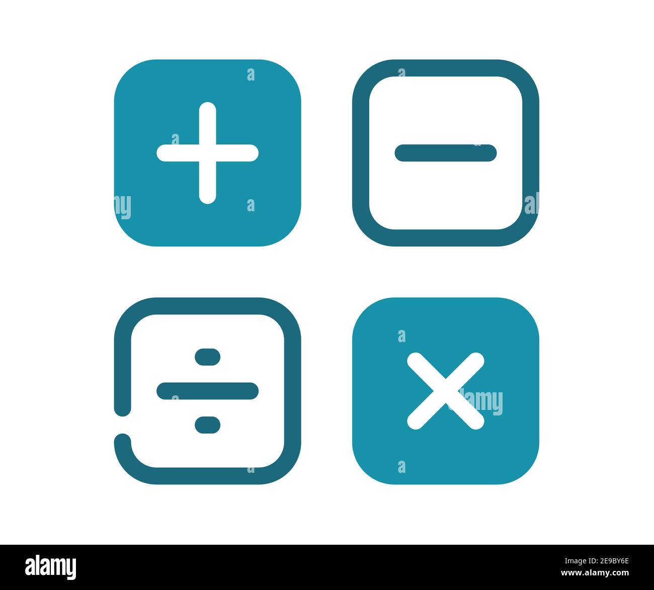 math calculate accounting single isolated icon with solid line style ...