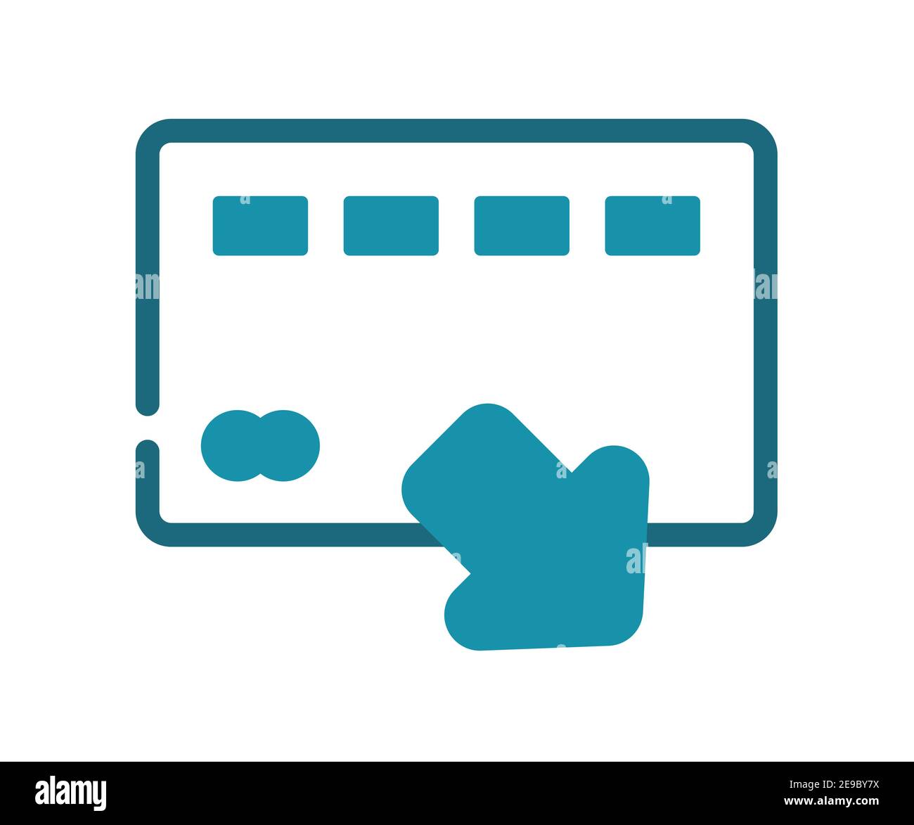 payment outcome expense single isolated icon with solid line style ...