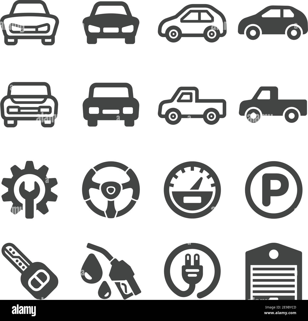 car icon set,vector and illustration Stock Vector Image & Art - Alamy