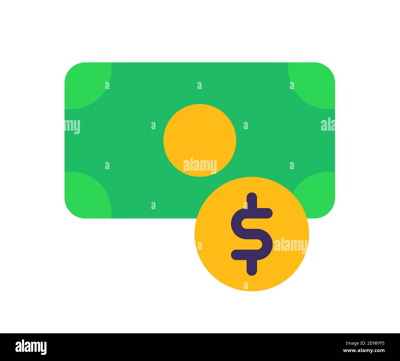 money fund cent single isolated icon with flat style vector design ...