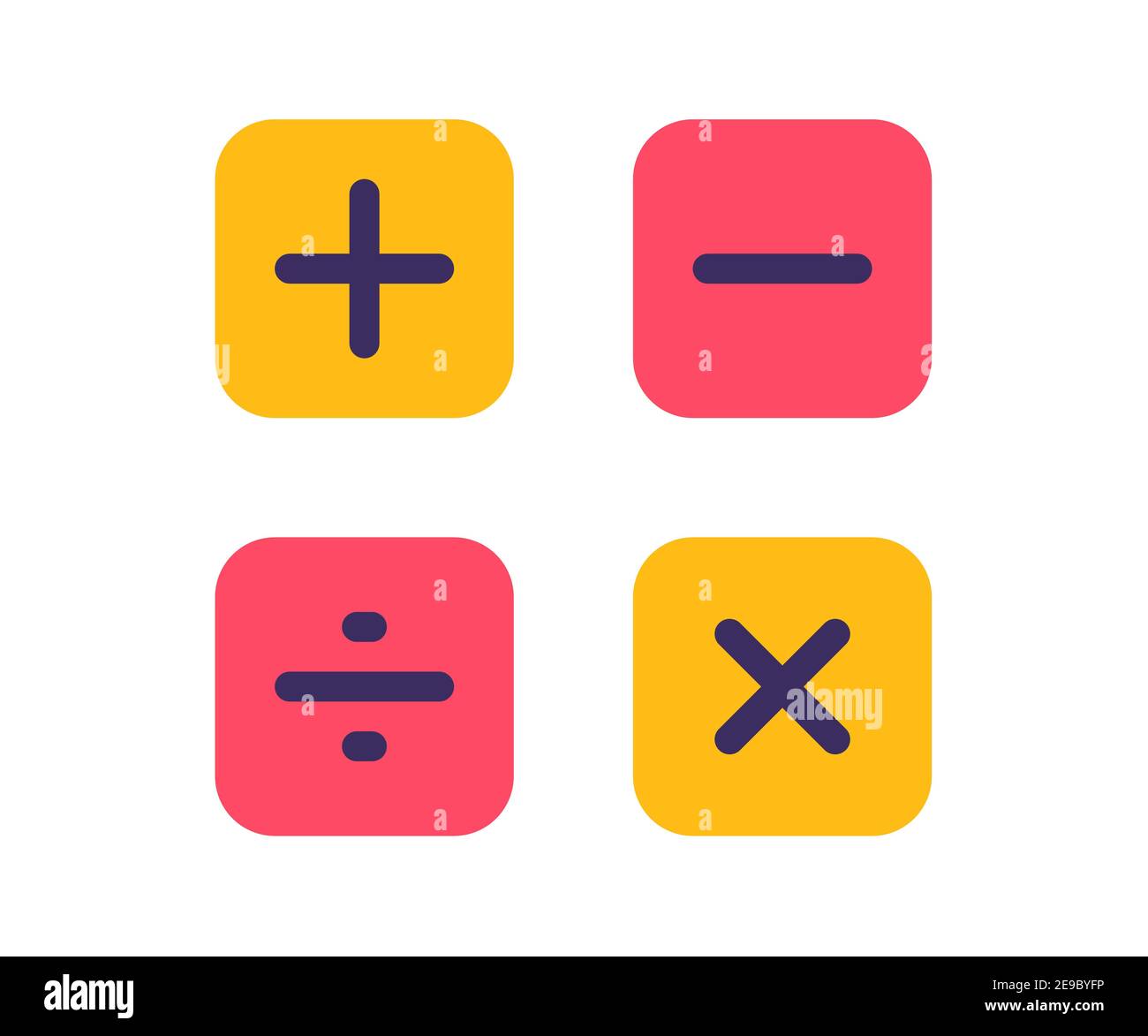 math calculate accounting single isolated icon with flat style vector ...