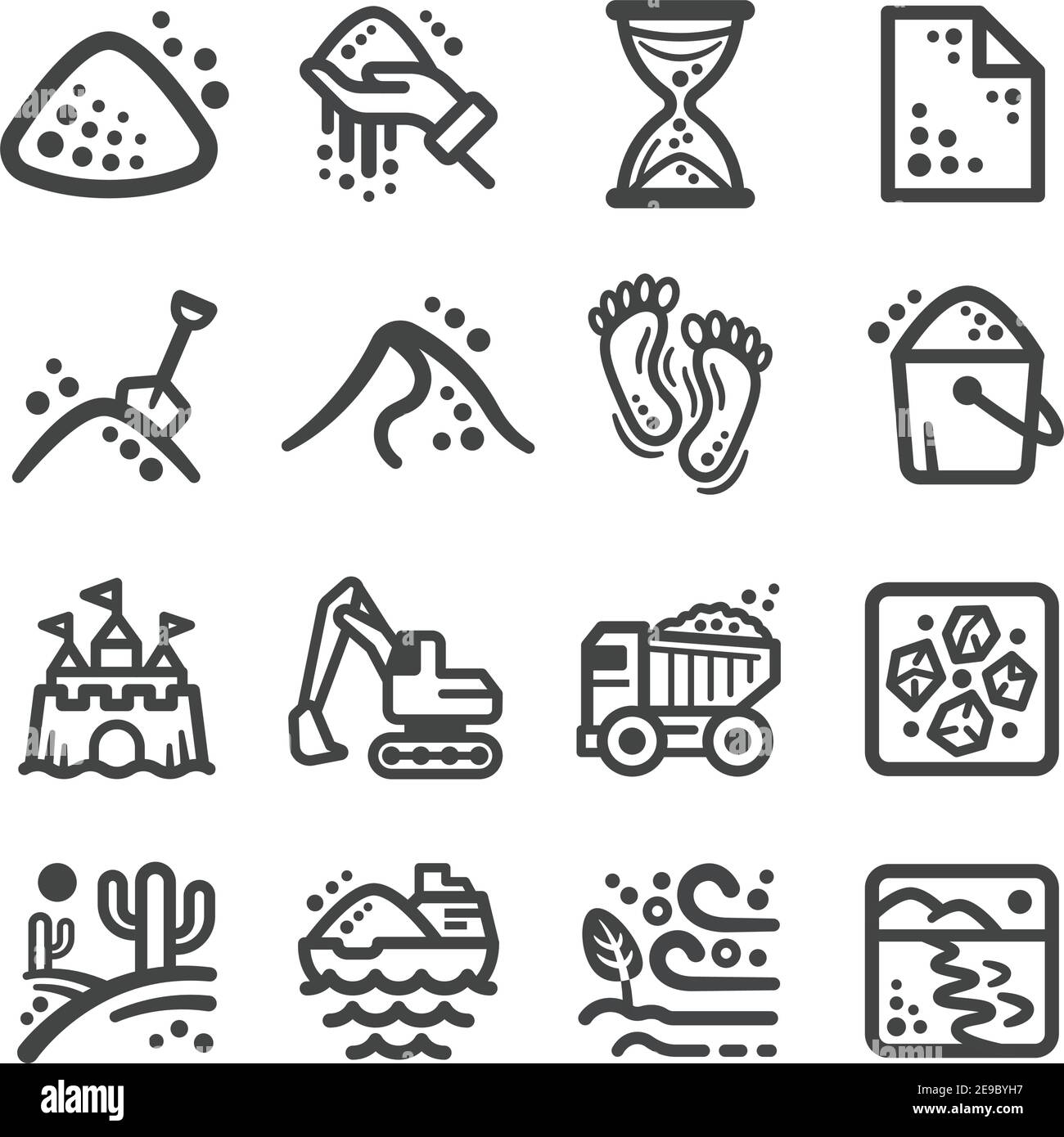 Pile sand Stock Vector Images - Alamy