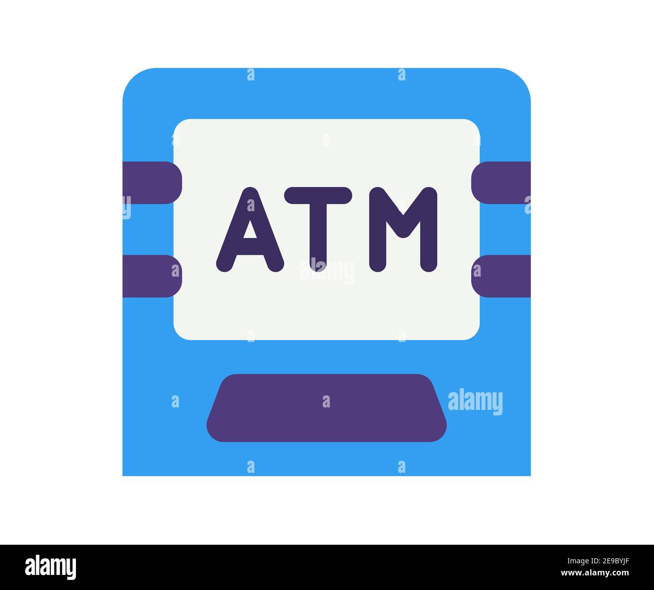 atm machine debit single isolated icon with flat style vector design ...