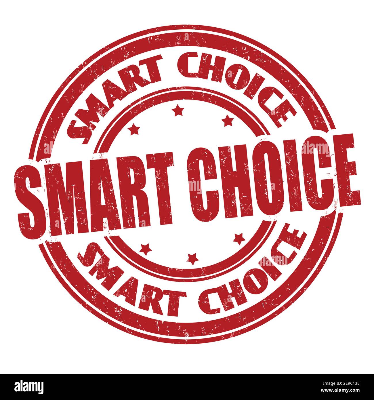 Smart choice grunge rubber stamp on white background, vector ...