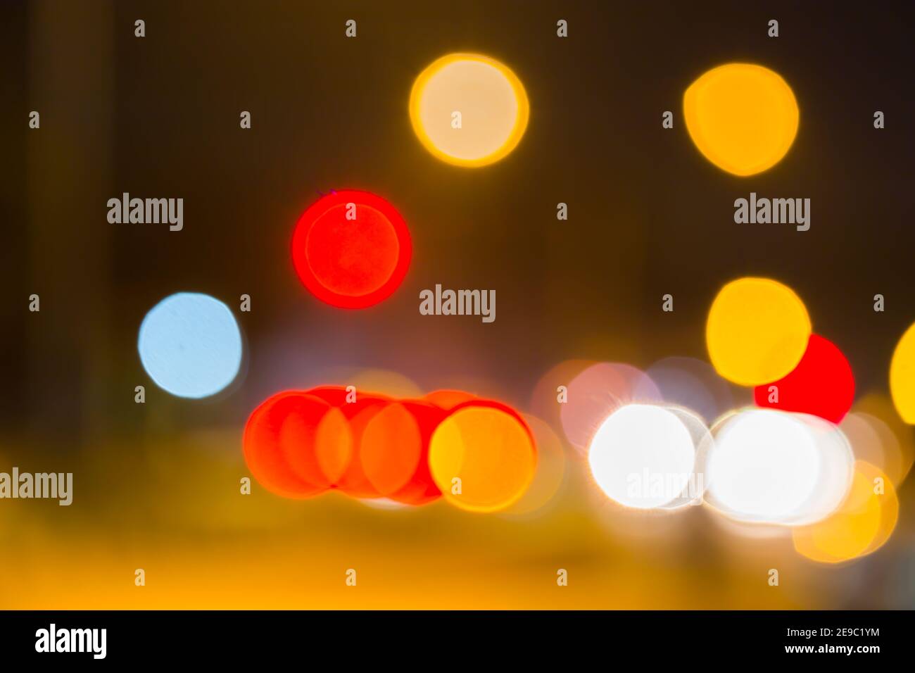 Multicolored defocused lights background Stock Photo - Alamy