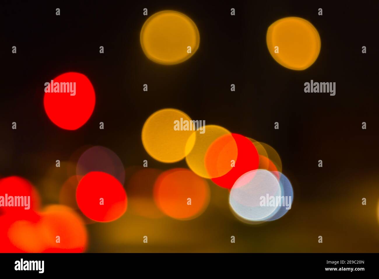 Multicolored defocused lights background Stock Photo - Alamy