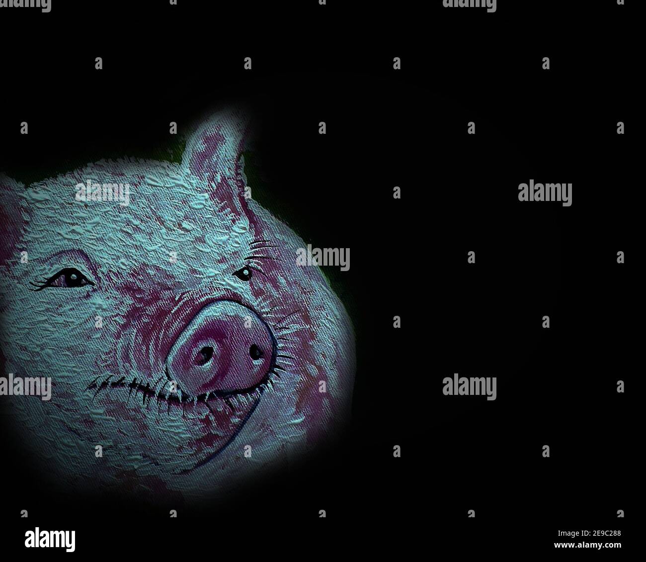 Smiling pig hi-res stock photography and images - Alamy