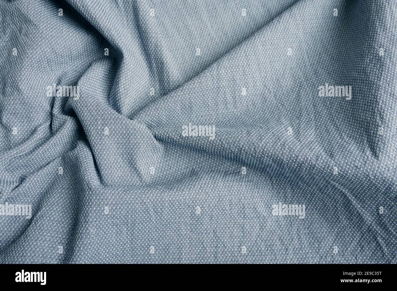 Blue linen fabric, fashion background. Graphic resources Stock Photo ...
