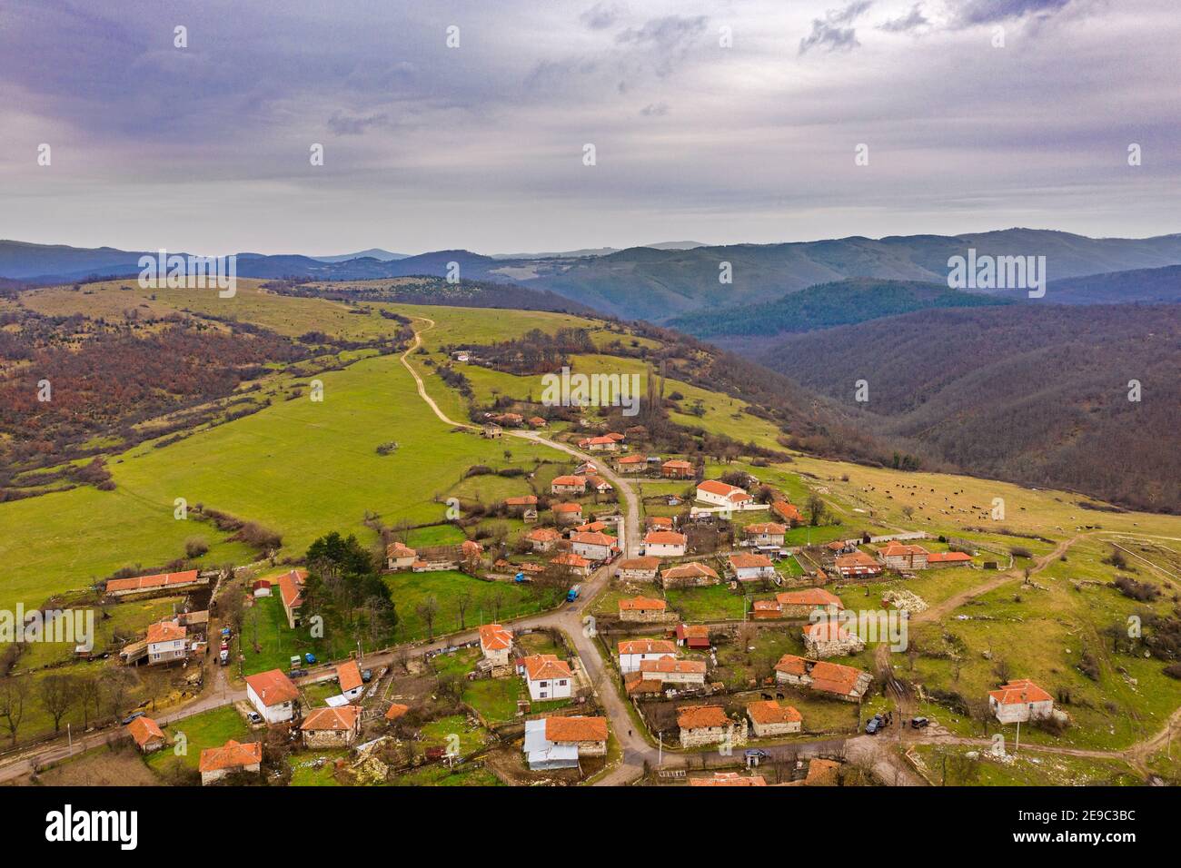 View on the beautiful mountains in Bulgaria Stock Photo - Alamy