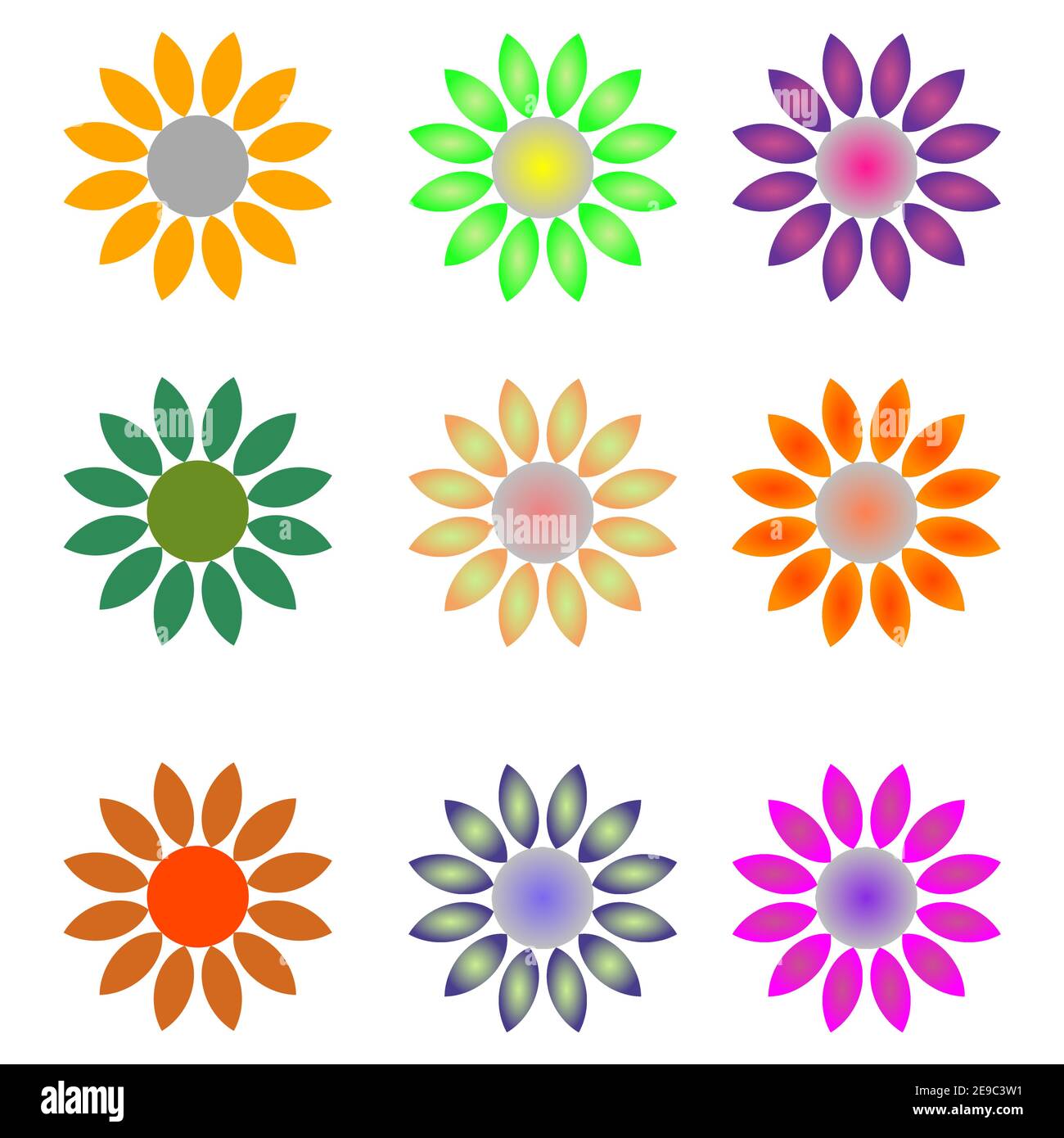 Vector graphic for Multi-leaf flower group Stock Vector Image & Art - Alamy