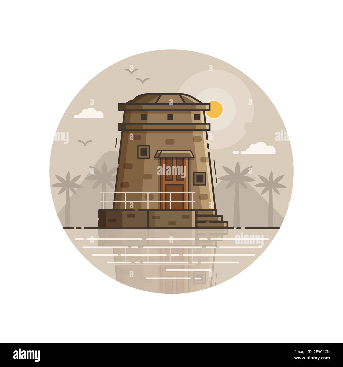 Tropical observation Stock Vector Images - Alamy