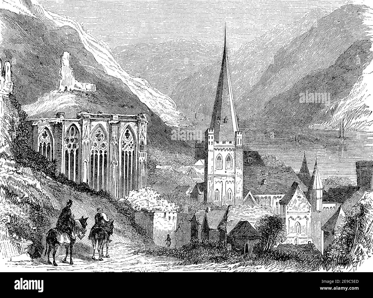 Bacharach on the Rhine, Germany, in 1892 / Bacharach am Rhein ...