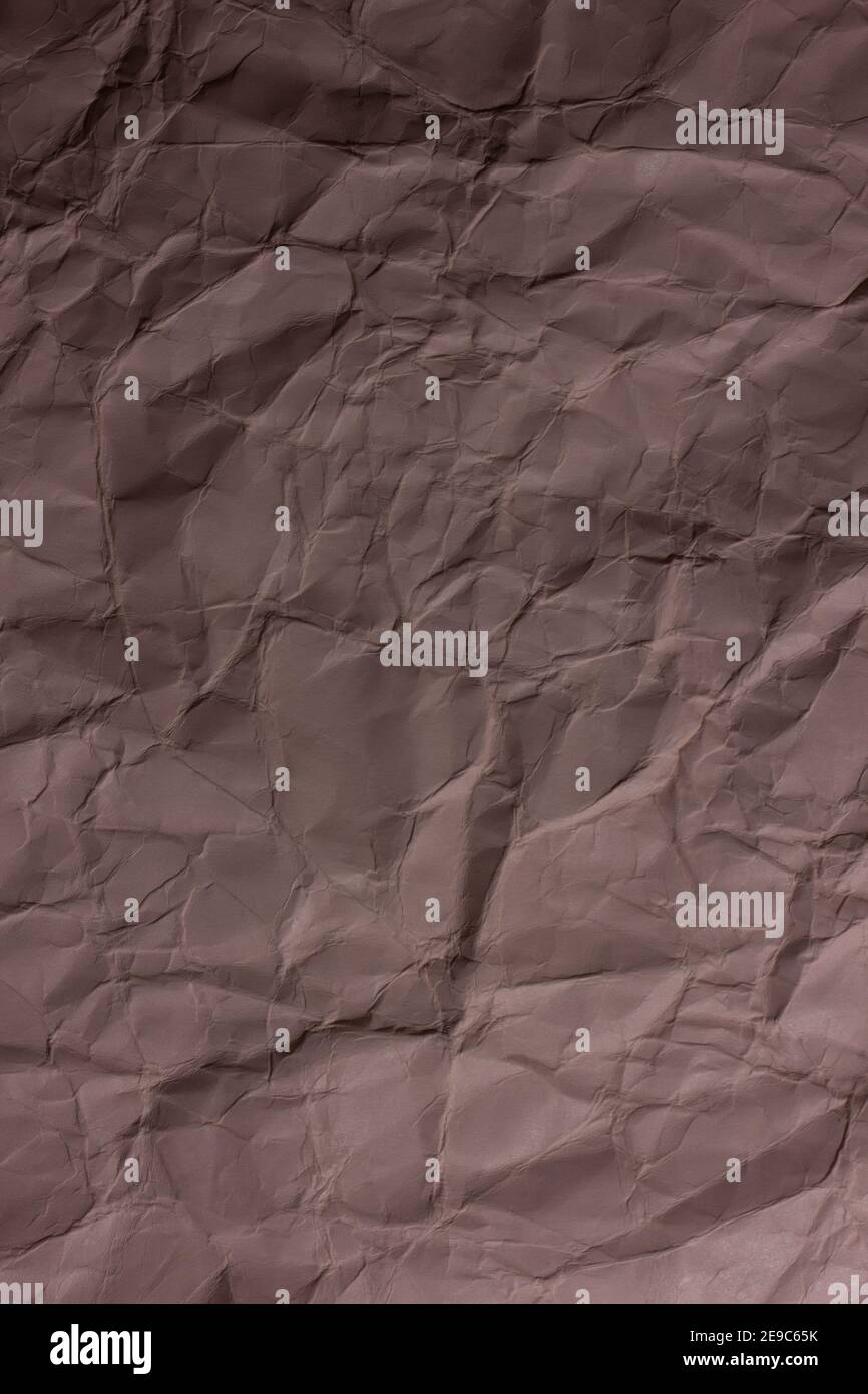Brown crumpled paper background texture Stock Photo - Alamy