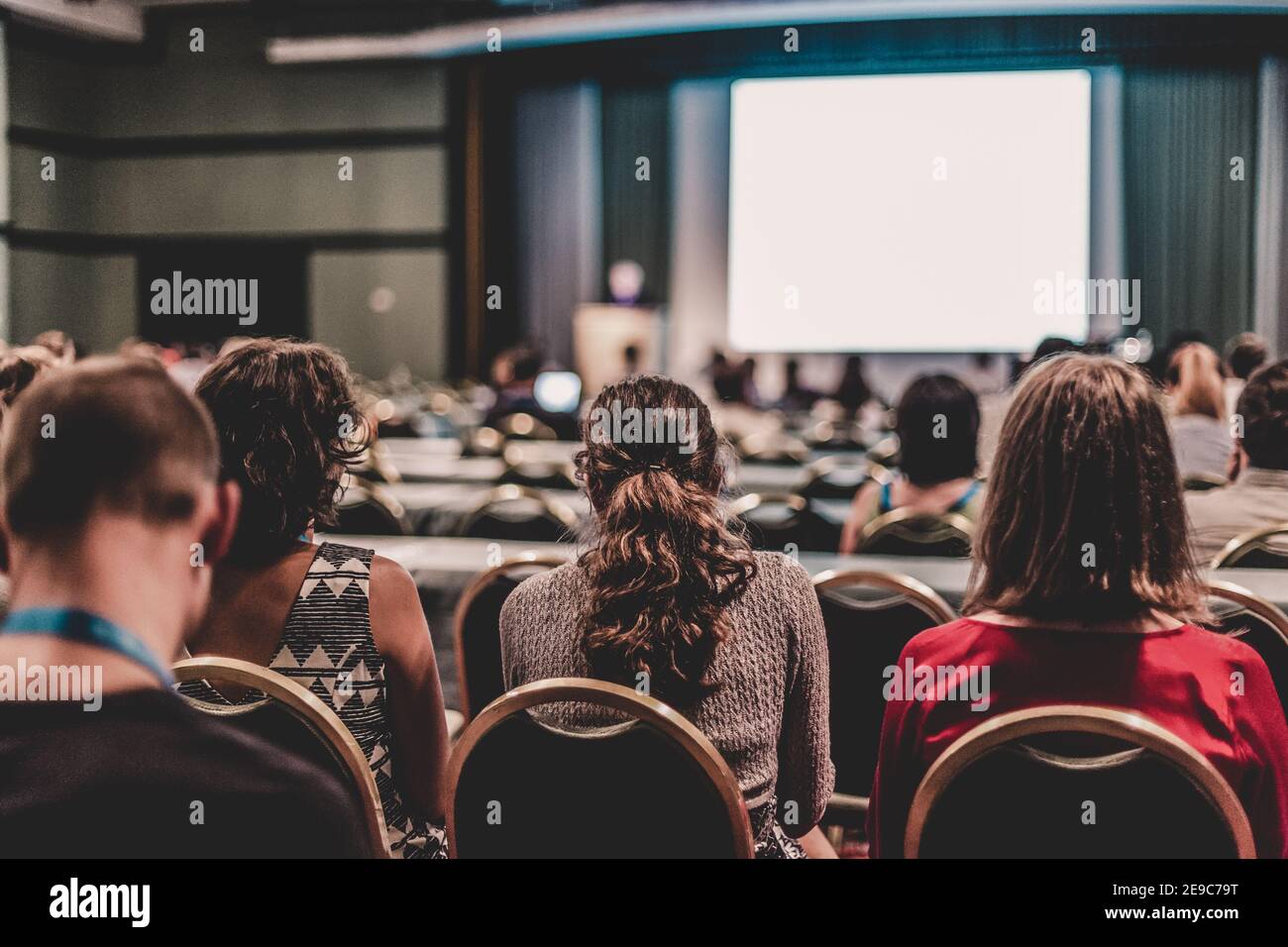 Audience in lecture hall on scientific conference Stock Photo - Alamy